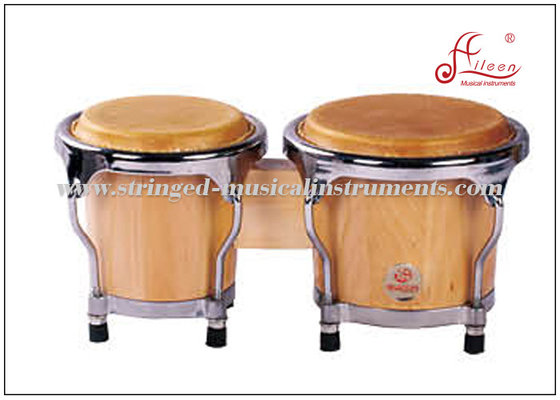 Mini Bongo Drum Percussion Musical Instruments 4&quot; / 5&quot; With Birch Wood Material