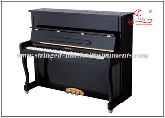 Black Polished Keyboard Musical Instrument 88 Key Upright Acoustic Silent Piano