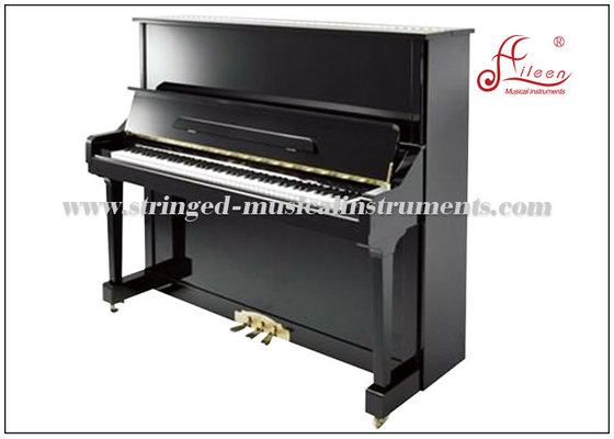 88 Key Keyboard Piano , Cast Iron Frame Black Polished Silent Upright Piano