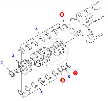 6150-21-8050 thrust metal assy komatsu bulldozer engine parts