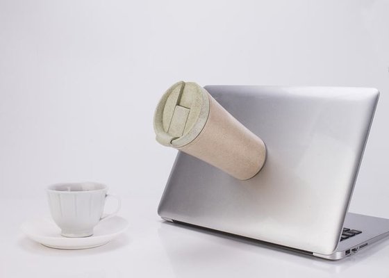 Leak Proof Spill Proof Travel Coffee Mug Wheat Straw Fiber For Office / Home / Car Use