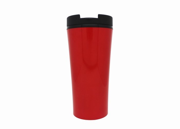 Red Portable 12 Oz No Spill Travel Mug Leak Proof Design / Customized Pattern