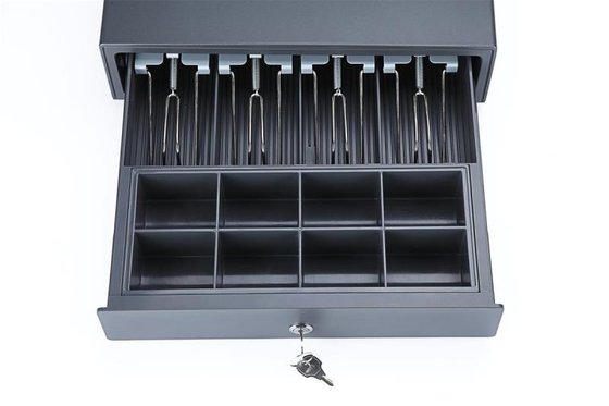 Green color mini 330 cheap trigger android windows RJ12 secure money box cash register drawer for small shop business