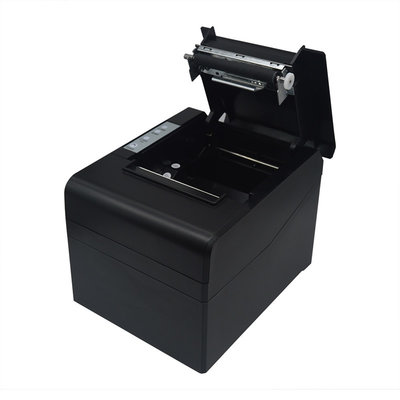Black 3 inch USB and RS232 POS printing machine 80mm thermal receipt printer fast line printer for coffee cafe and shops