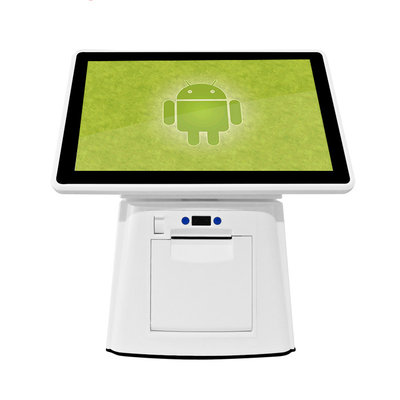 Catering desktop all in one restaurant cashier bluetooth printing android touch screen POS terminal with thermal receipt
