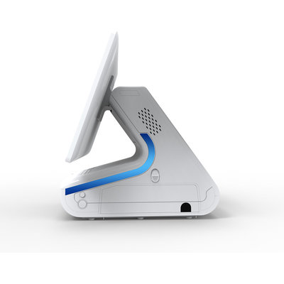Dual screen billing system machine all in one POS with built-in 80mm Printer NFC 1D 2D barcode scanner wireless cashier