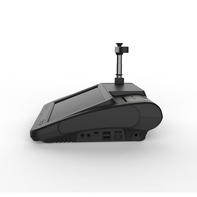 Black Color Portable Android Mini All in One POS System Terminal with 58 Thermal Printer 2D QR bar code scanner camera