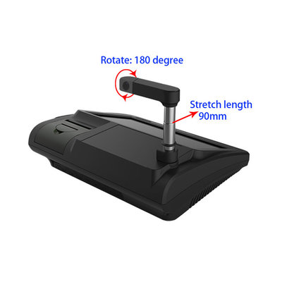Black Color Portable Android Mini All in One POS System Terminal with 58 Thermal Printer 2D QR bar code scanner camera