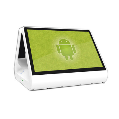 Handy wireless retail bus ticket all in one OEM smart bill acceptor wifi android touch dual screen POS system machine