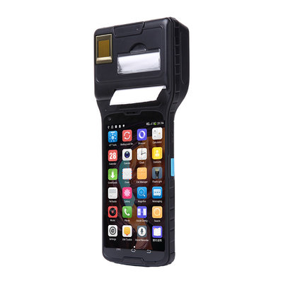 Touch Screen Handheld Android Industrial 3G 4G Wifi PDA Rugged Logistic Warehouse Device Built-in Thermal Printer