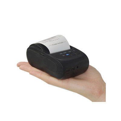 Black Outdoor Recaipt Printer Handheld 2 inch Mini Mobile Android Ticket 58mm Portable Bluetooth Thermal Printer