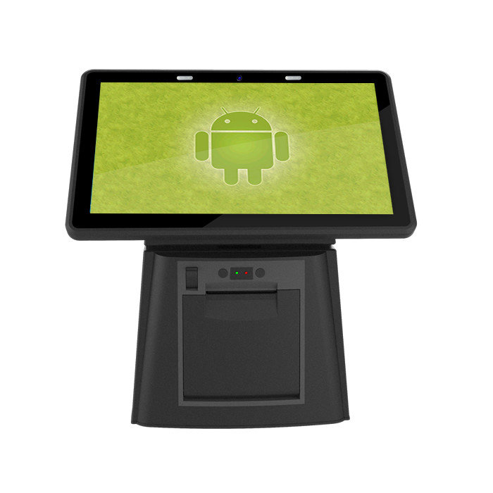 Restaurant management coffee bar retail shop  cashier all in one Android POS devices machine built-in 2inch printer