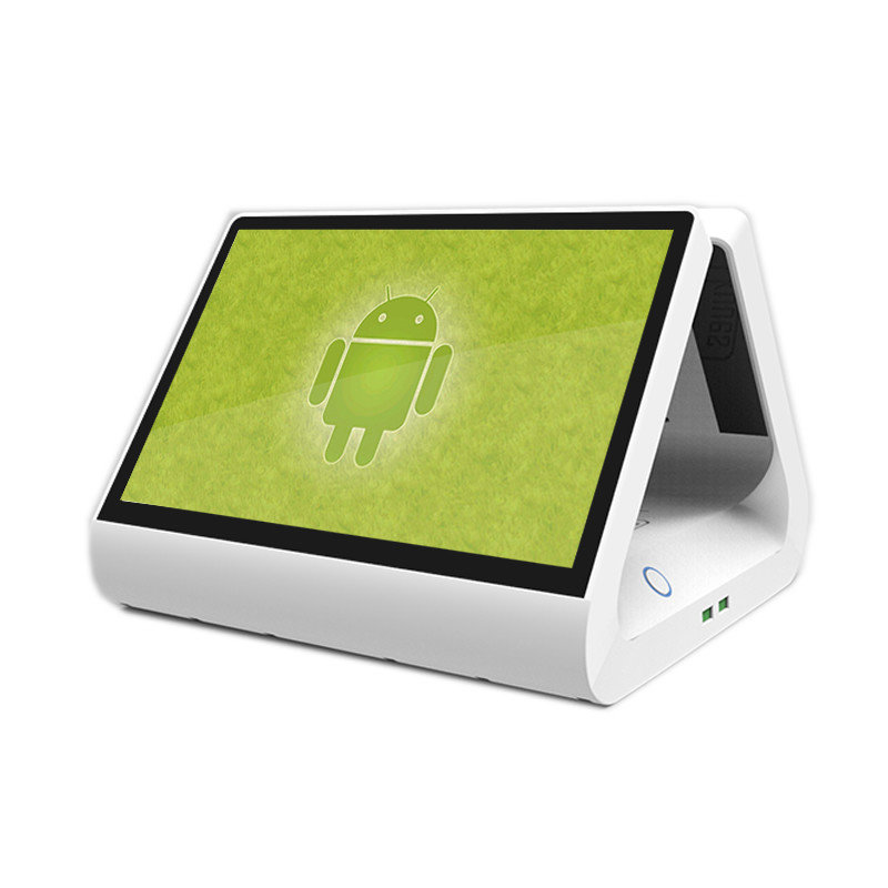 Handy wireless retail bus ticket all in one OEM smart bill acceptor wifi android touch dual screen POS system machine