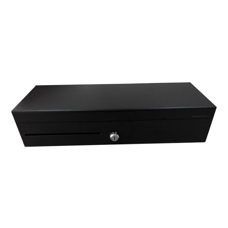 Black Color Flip-top Flip Top Cash Drawer 8 Coins Cash Register Drawer RJ12 Electronic Money Box for POS Teminal System