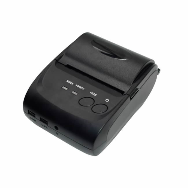 Black Outdoor Recaipt Printer Handheld 2 inch Mini Mobile Android Ticket 58mm Portable Bluetooth Thermal Printer
