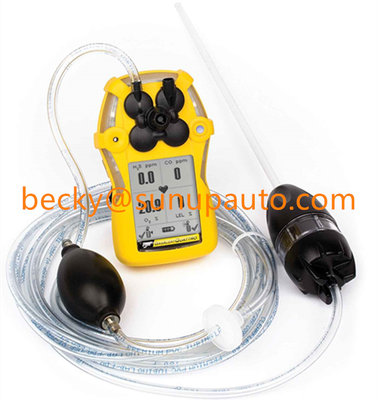 Honeywell GasAlertQuattro 4-Gas Detectors QT-XWHM-A-Y-NA % LEL O2 H2S CO Alkaline Version Yellow Housing