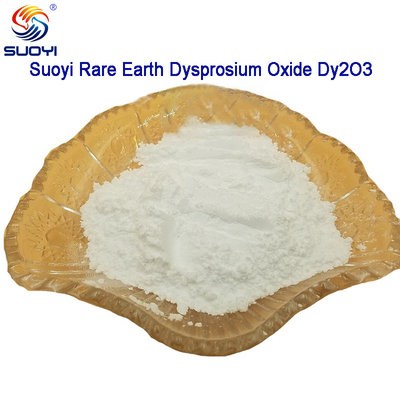 Metal Dysprosium Materials Suoyi Rare Earth Dysprosium 99.99% 99.9%min White Oxide Dy2O3 For Atomic Energy Industry Cas