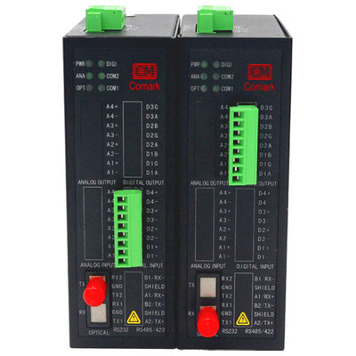 Compact Industrial Ethernet To Fiber Media Converter ST/SC/FC  Interface Optional
