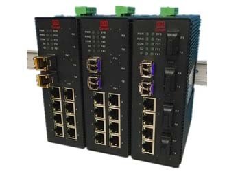 High Efficiency 8 Port 100M Unmanaged Industrial Ethernet Switch Redundant Power Inputs
