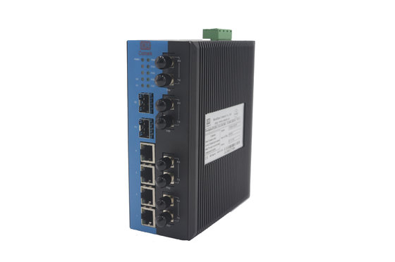 8 100M 2 1000M Unmanaged Industrial Ethernet Switch Ten Port Long Using Life