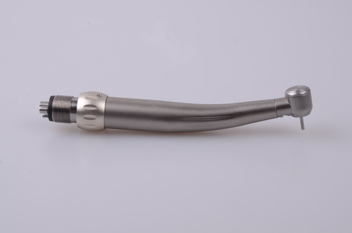 Titanium push button LED generator dental handpiece with light on / off Switch 6 holes water spray