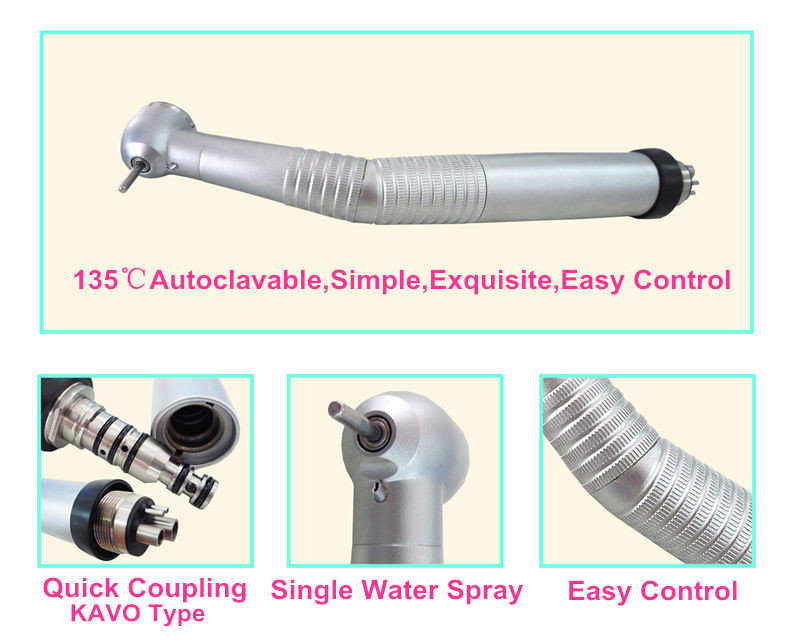 Air Turbine Dental Handpiece High Speed Quick Coupling Handpiece Compatible with KAVO MULITflex system