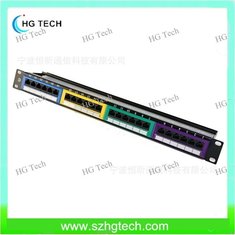 China Colourful UTP RJ45 ethernet Cat5e/Cat6 patch panel supplier