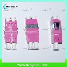China Purple Color OM4 Duplex LC Fiber Adapter supplier