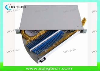 China 1u 24Port Rotary Fiber Optic Patch Panel,19inch ODF,SC Simplex Adapter supplier