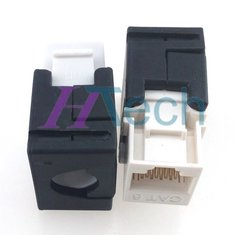 China Black Color Cat6 Wall Outlet, Tolless Cat 6 Outlet for Cabling System supplier