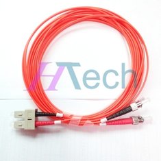 China 3m SC/UPC-ST/UPC 62.5/125um Duplex Multimode Fiber Optic Patch Cable Jumper With PVC jacket supplier