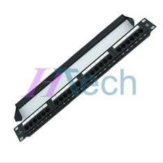 China Black 19 Inch, 1U Krone UTP CAT6 Patch Panel supplier