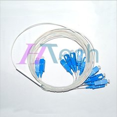 China 2*16 Mini Steel Tube Fiber Optic Splitter with SC connector supplier