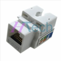 China White Color Cat5e Keystone Jack ,AMP RJ45 Modular Jack supplier