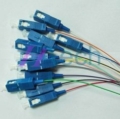 China 12 Fiber SC Colorful Fiber Optic Pigtail 0.9mm supplier