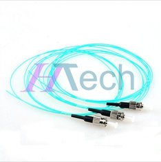 China Aqua Color ST OM3 Fiber Pigtail 0.9MM supplier
