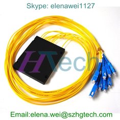 China ABS Box Fiber Optic 1x8 PLC Splitter With SC/UPC Connector For FTTH supplier