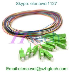 China 12 Pack Of SC/APC Fiber Optic Pigtail 0.9mm Colorful supplier