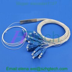 China Steel Tube Fiber Optic 1*16 PLC Splitter With SC/UPC Connector supplier