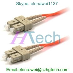 China 62.5/125 SC/SC Multimode Duplex Optic Fiber Cable, 2.0mm/3.0mm Fiber Optic Cable supplier