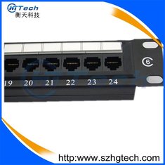 China 24 Port Cat6 UTP Patch Panel Dual IDC supplier