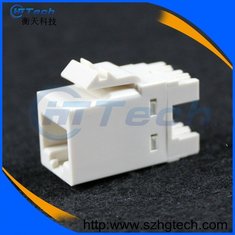 China White Color 180 Degree Cat6 Keystone Jack  AMP RJ45 Jack supplier