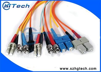 China Low Insertion Loss Outdoor And Indoor Fiber Optic Patch Cord LC / SC / ST/ FC supplier
