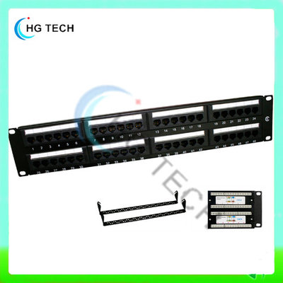 24/48 Port Cat5e/Cat6 Patch Panel With Label supplier