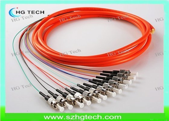 Round Type om3 SC Fiber Optic Pigtail 0.9mm Fanout Fiber Pigtail supplier