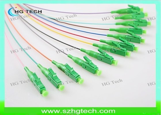 12Pack of  LC/apc Fiber Optical Pigtail , 0.9mm 12 colors Fiber Cable supplier