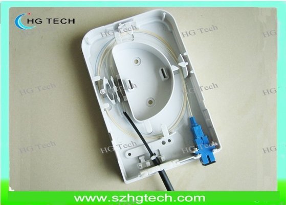2Port  FTTH Fiber Optic Terminal Box with 2pcs SC Fiber Optic Adapter supplier