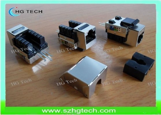 STP Cat5e/Cat6 Keystone Jack 90Degree Dual IDC for RJ45 Patch Panel supplier