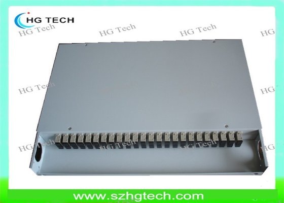 1U 24 Port Rack Mounted Fiber Optic Patch Panel With SC MM Duplex Fiber Adapter supplier