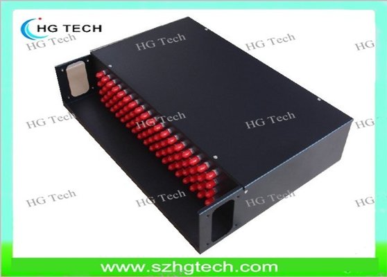 2U 72Core ST Fiber Optical Patch Panel With 1.5M ST fiber pigtail 0.9mm supplier